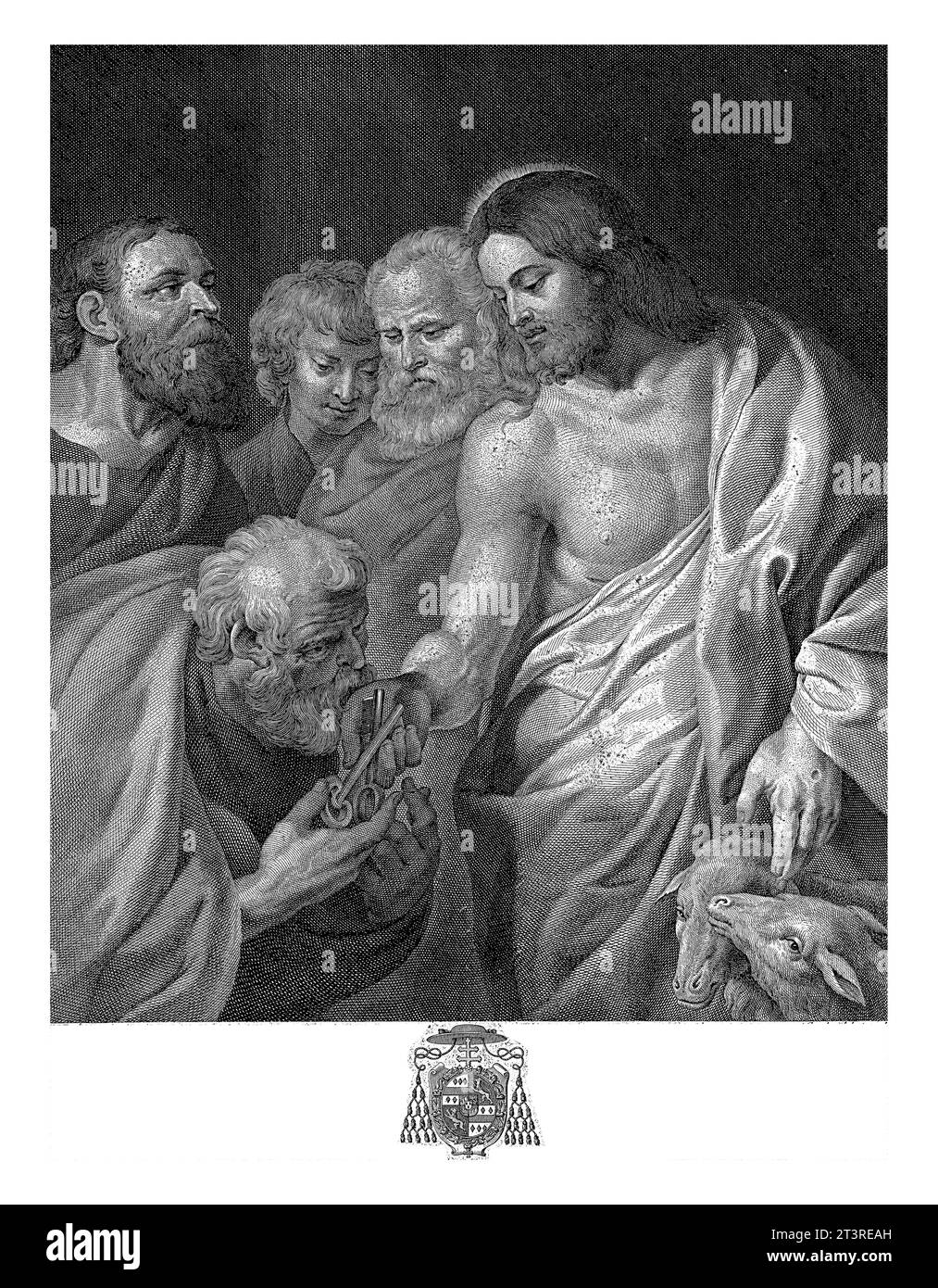 Christ Giving Peter the Keys, Antoine Alexandre Joseph Cardon, after ...