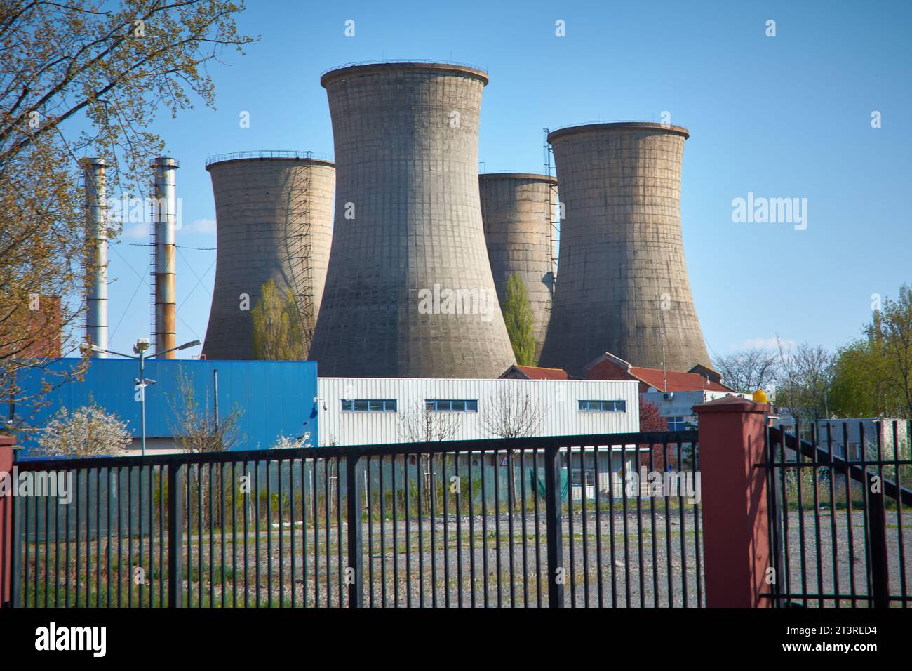 blast furnaces from the Bucharest thermal power plant, Romania Stock ...