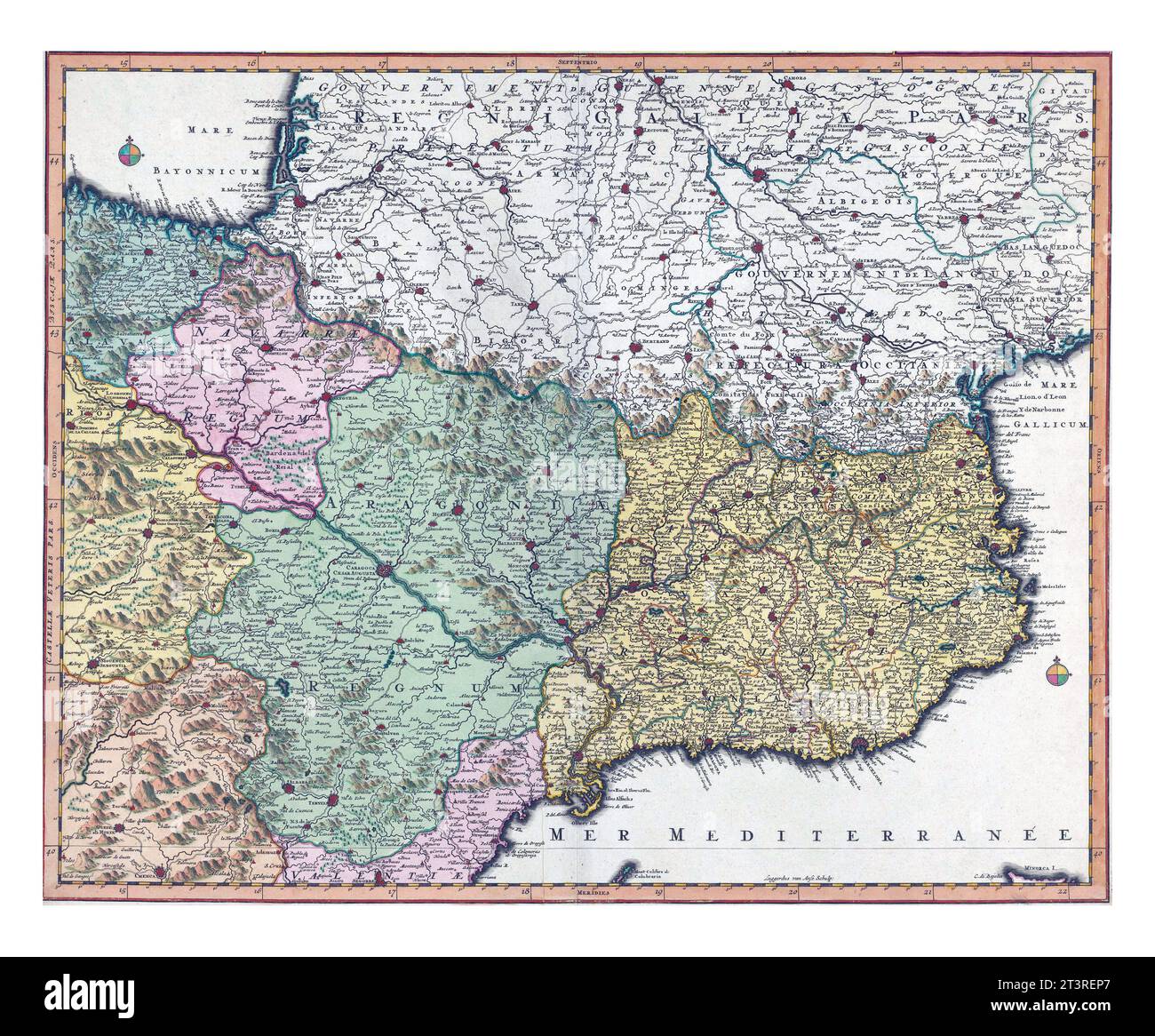 Map of catalonia hi-res stock photography and images - Alamy