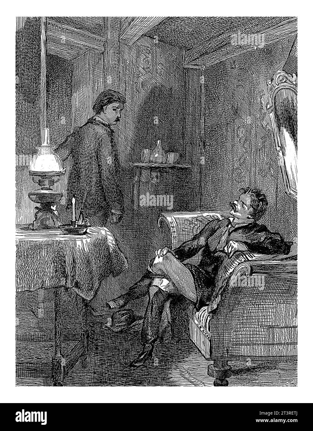 Couch sitting sketch Black and White Stock Photos & Images - Alamy