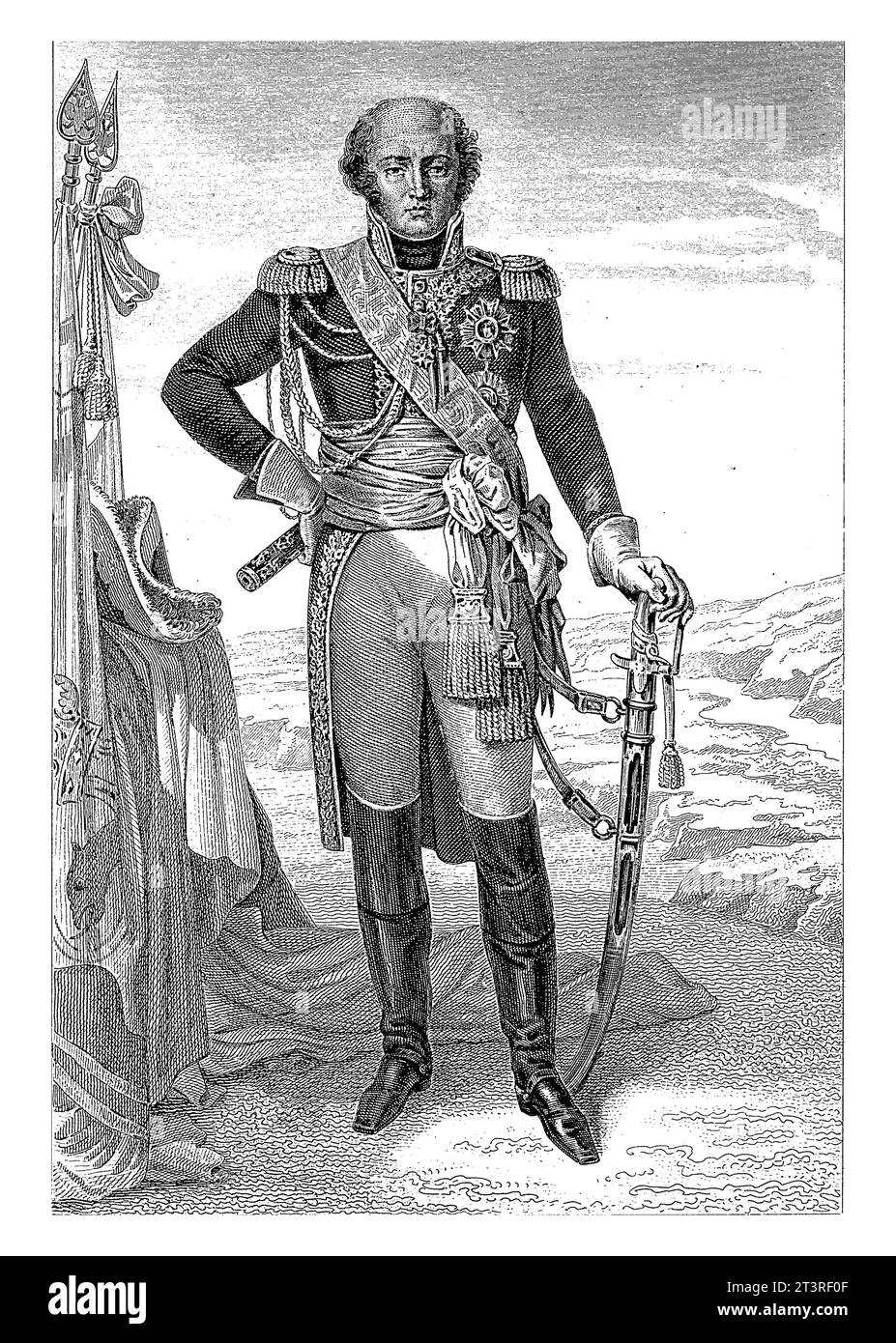 Portrait of Louis-Nicolas Davout, Laderer, after Pierre Gautherot, 1838 ...