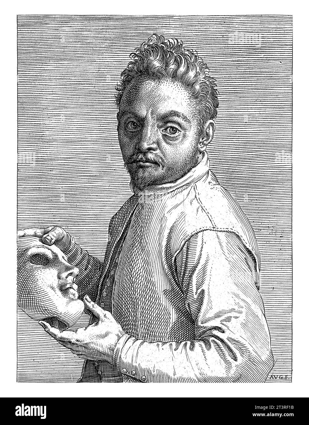 Portrait of Actor Giovanni Gabrielli, Agostino Carracci, c. 1599 ...