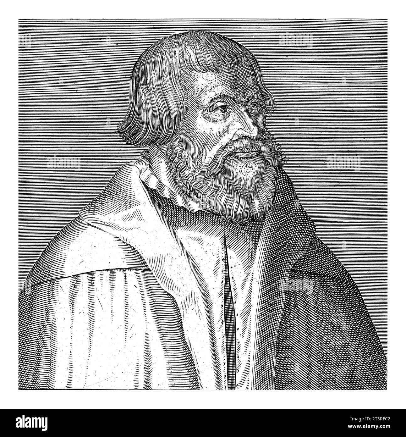 Bust right of Gerard Andrew Hyperius. Below the portrait are name and ...