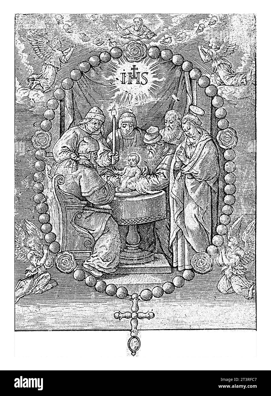 Circumcision of Christ, Hieronymus Wierix, after 1595 - before 1619 The Christ Child is ...