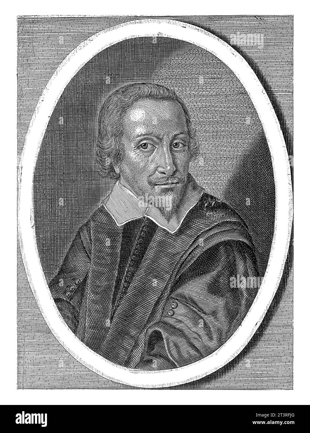 Portrait bust in oval to the left of Jan Gebhard, professor of history ...