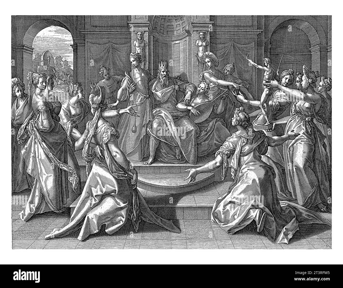 1589 king solomon on his throne hi-res stock photography and images - Alamy