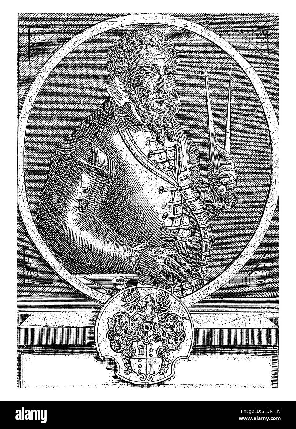 Portrait van Leonhard Thurneisser, Georg Paul Busch, 1723 Stock Photo ...