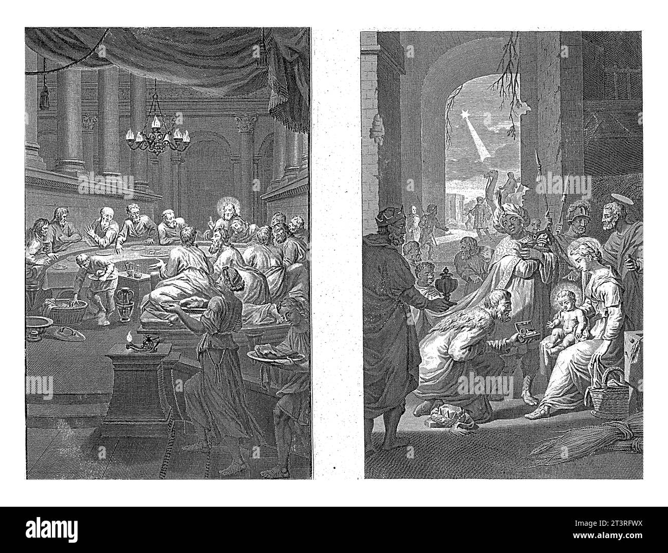 Last Supper / Adoration of the Magi., Gilliam van der Gouwen, after ...