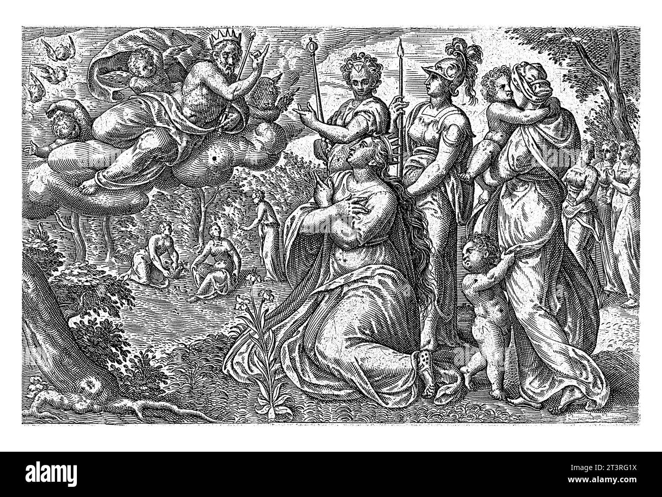 Bride Is Invited Into Heaven Johannes Wierix Possibly After Gerard Van Groeningen 1574