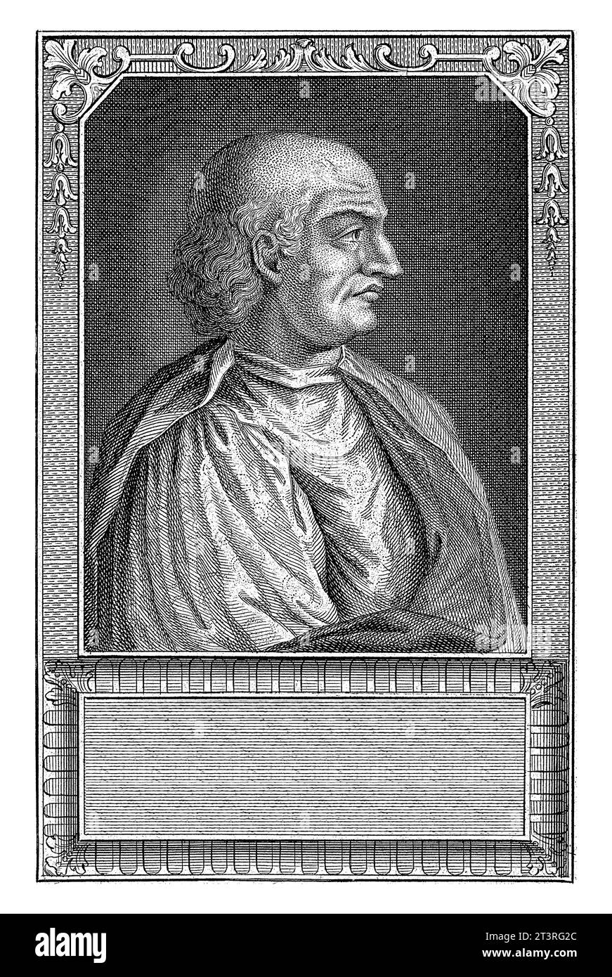 Portrait of Giovanni Gioviano Pontano, Adolf van der Laan, 1694 - 1755 ...