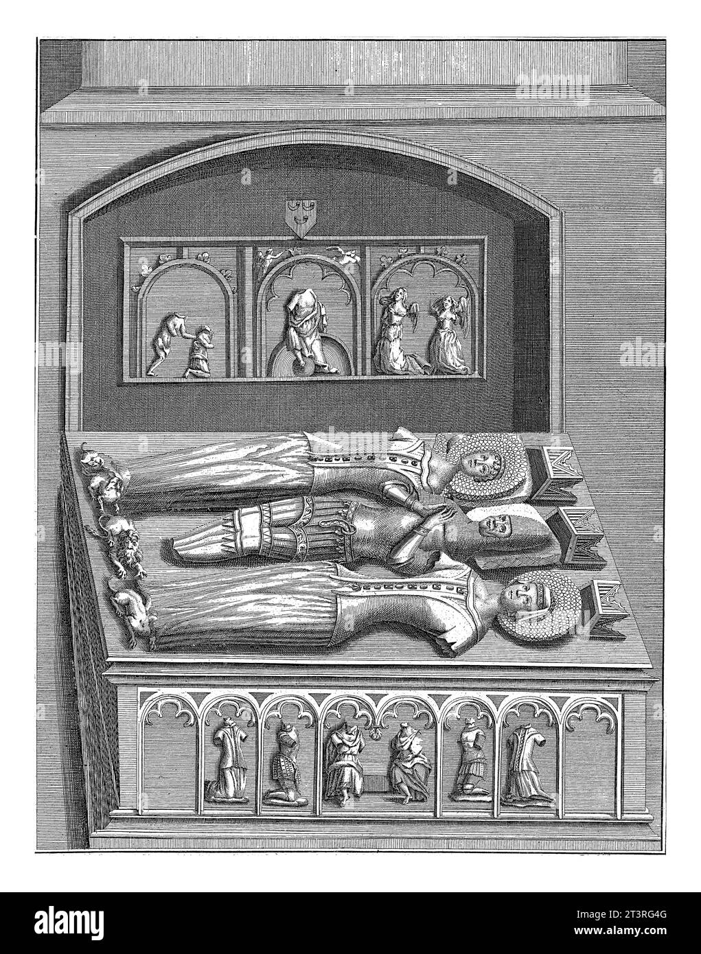 Funerary monument of Jan II van Polanen, B.F. Immink, 1743 Above and in ...