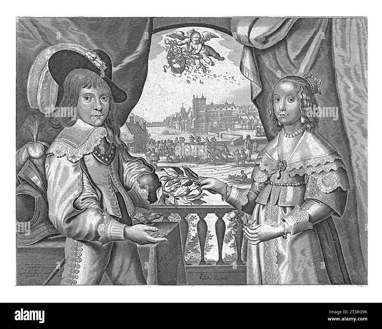 Portrait of William II, Prince of Orange, and Maria Henrietta Stuart ...