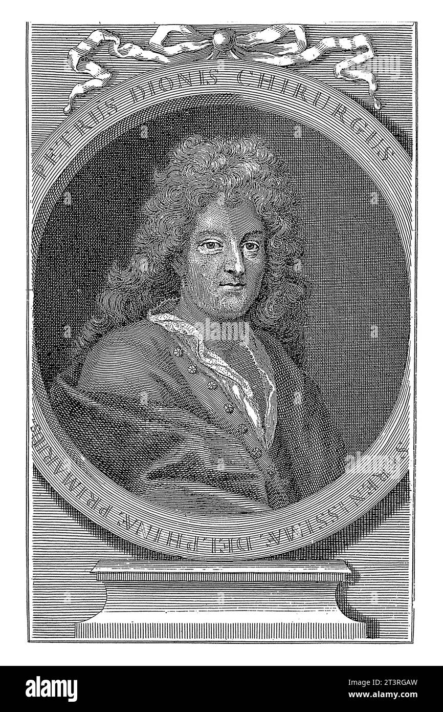 Portret van Pierre Dionis, anonymous, after Louis de Boullonge (the ...