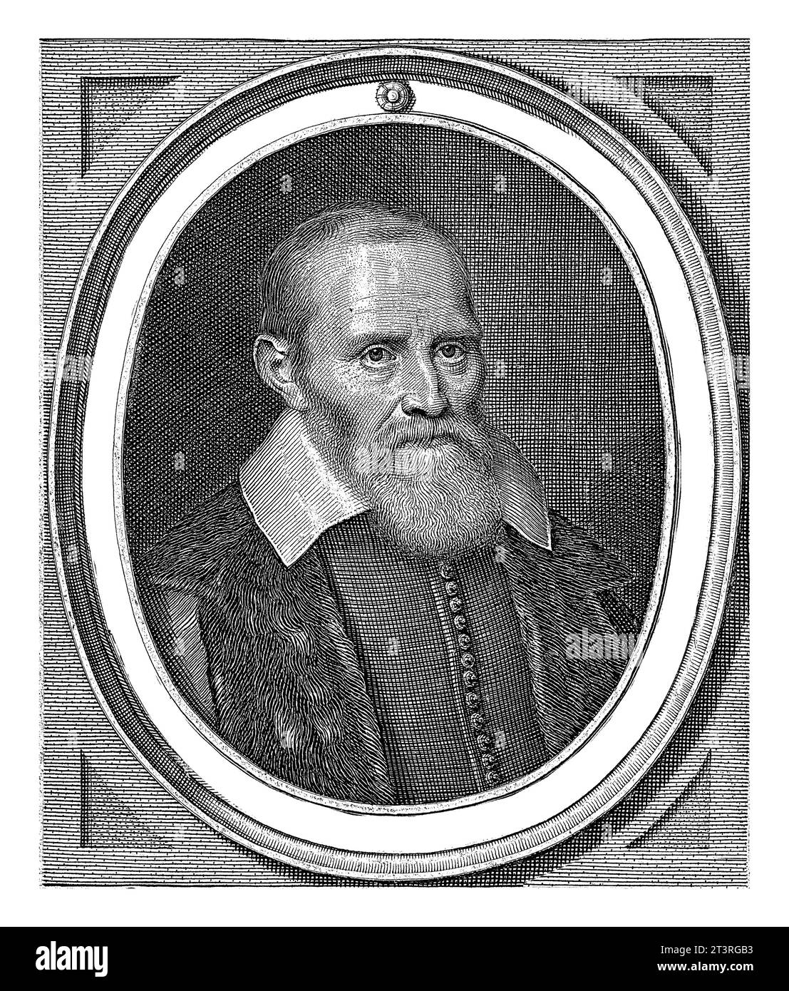 Portrait of writer and astronomer Johan Philip Lansberge at the age of ...