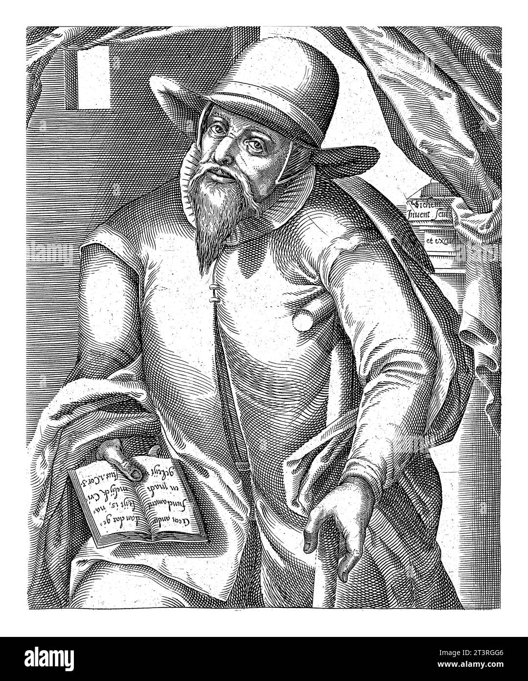 Portrait of Menno Simons, Christopher of Shechem (I), 1677 Portrait of ...