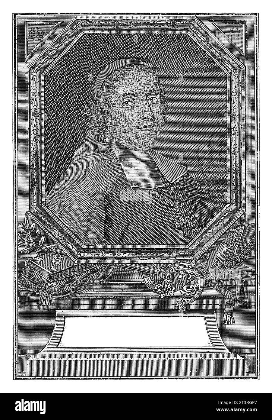 Portrait of Stanislaus Joseph Hosius, Georg Paul Busch, 1735, vintage ...