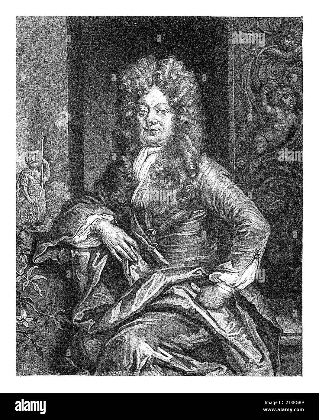 Portrait of Heinrich Gunther von Thulemeyer, Pieter Schenk (I), 1670 ...