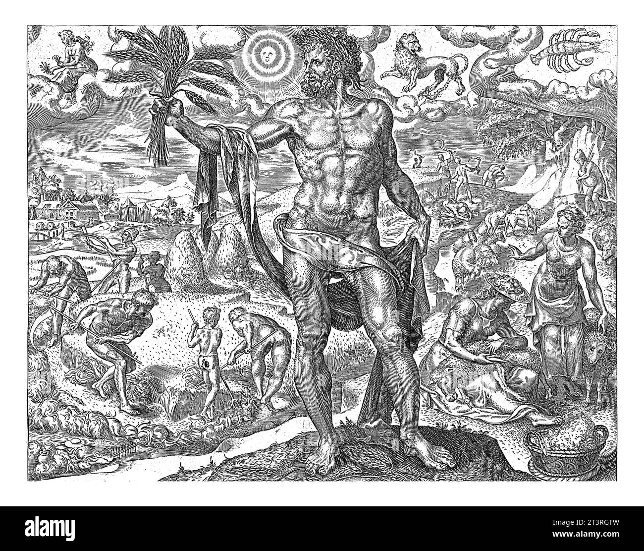 Zomer, Philips Galle, after Maarten van Heemskerck, 1563 In the ...