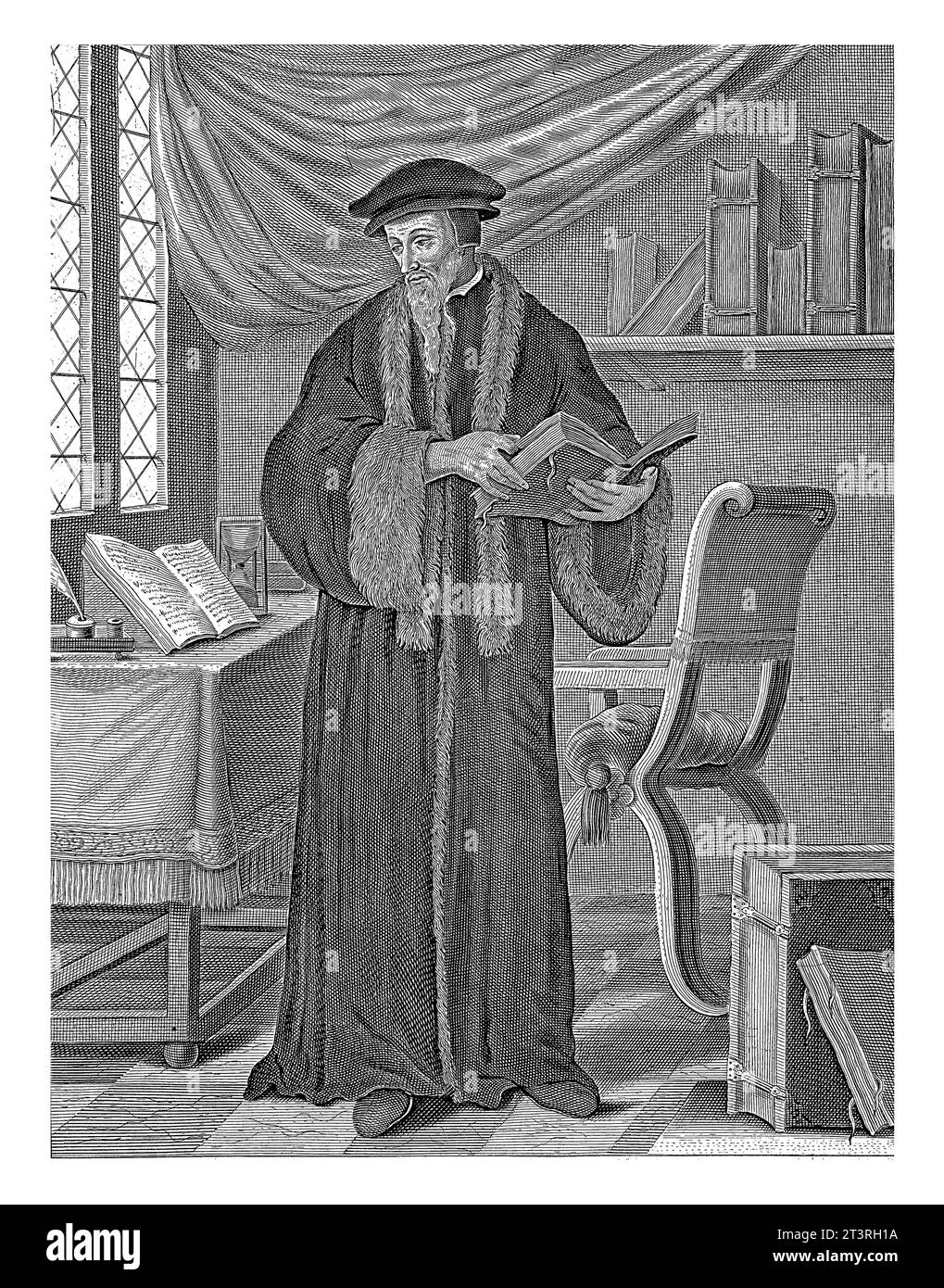 Portrait at the feet of john calvin hi-res stock photography and images ...