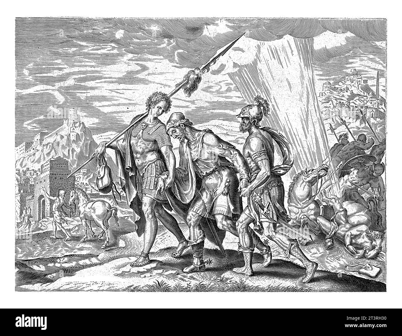 Conversion of Paul, after Philips Galle, after Maarten van Heemskerck ...