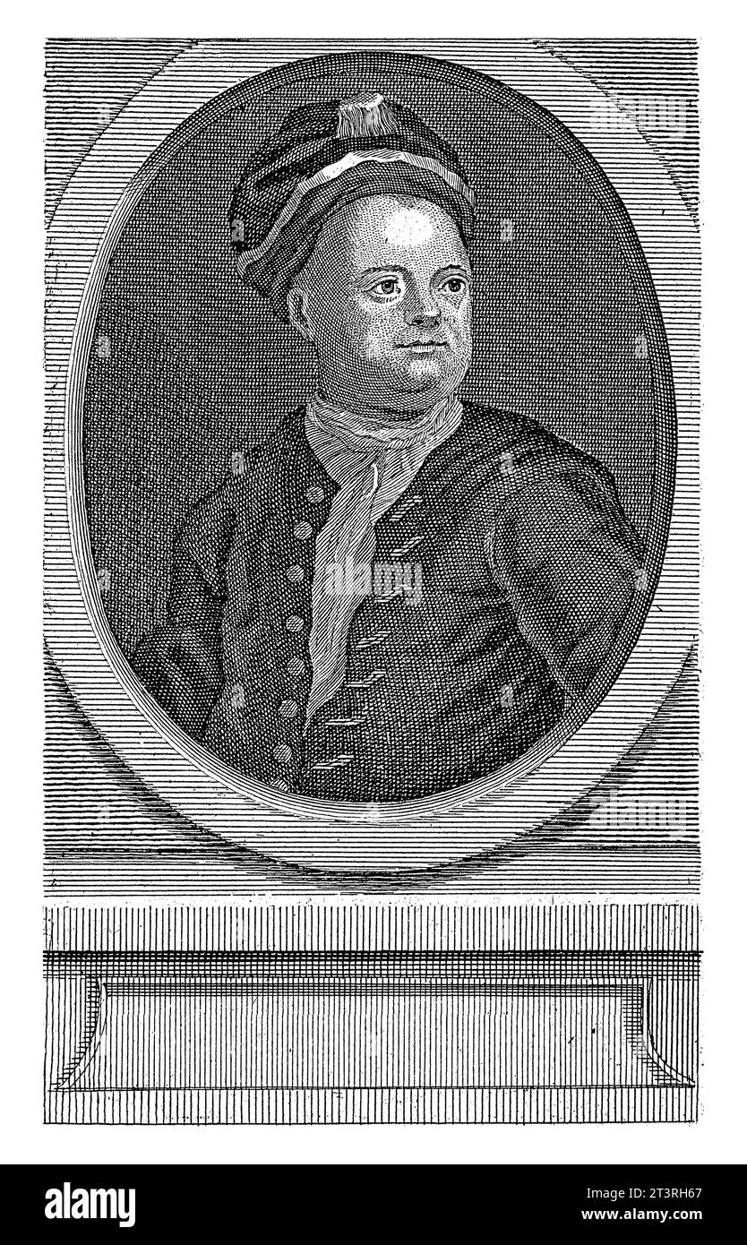 Portrait of Richard Steele, Wouter Jongman, 1712 - 1744 Bust portrait ...