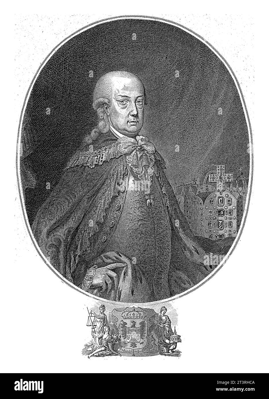 Portrait of Leopold II, Theodorus de Roode, after T. Palqua, 1790 ...