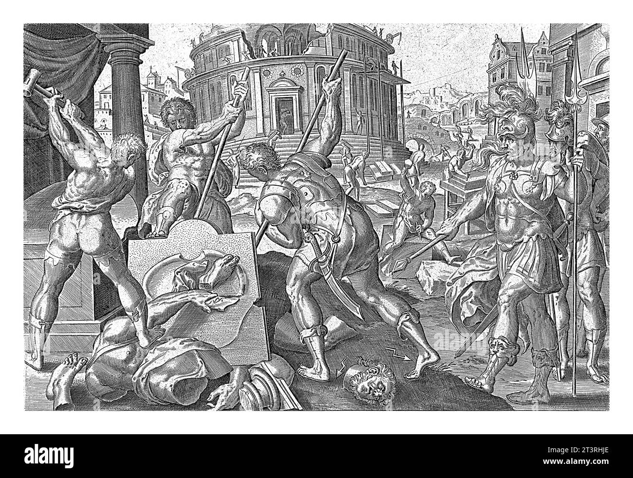 Cleaning and Rededication of the Temple in Jerusalem, Johannes Wierix ...