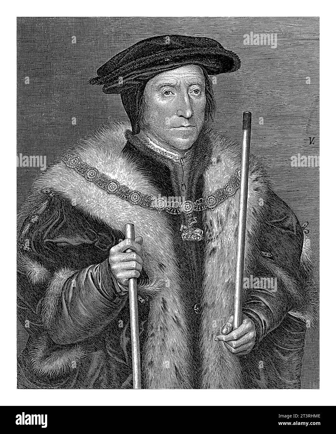 Portrait of Thomas Howard, Earl of Norfolk, Lucas Vorsterman (I), after ...