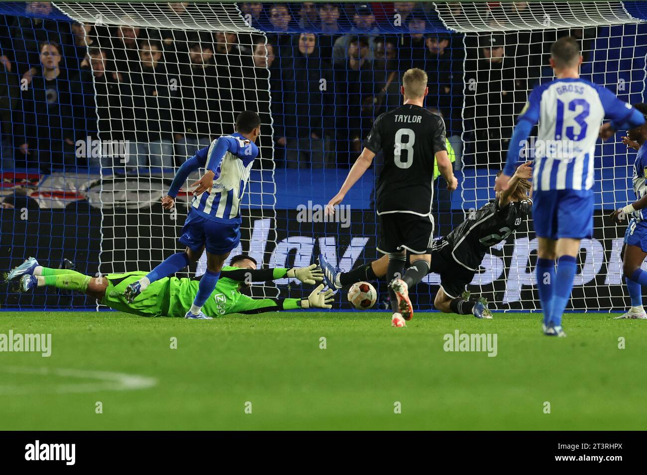 Brighton, UK. 26th Oct, 2023. Goal celebrations for Joao Pedro (9 ...