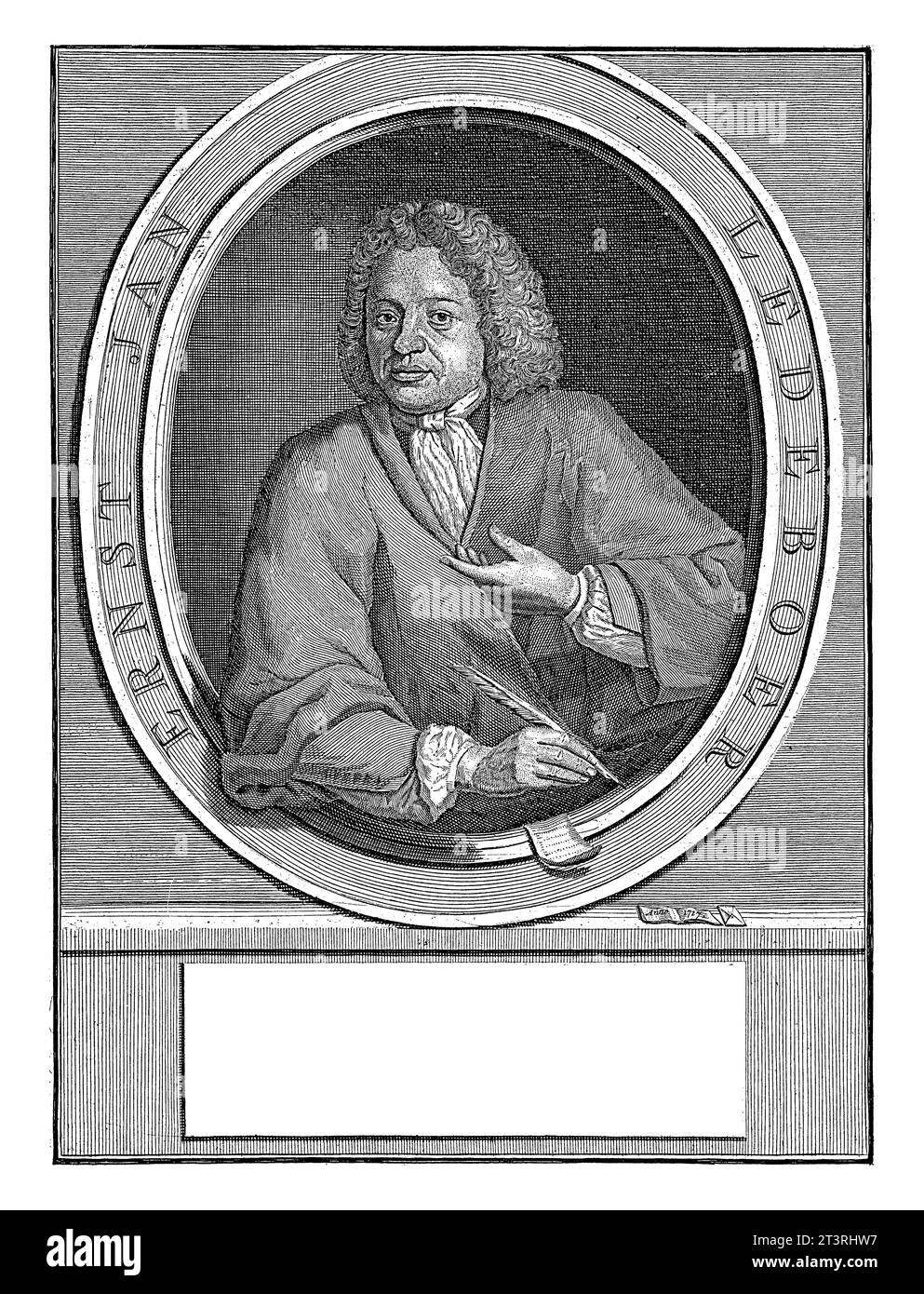 Portrait of Ernst Jan Ledeboer, Isaac Ledeboer, 1717 Portrait bust in ...