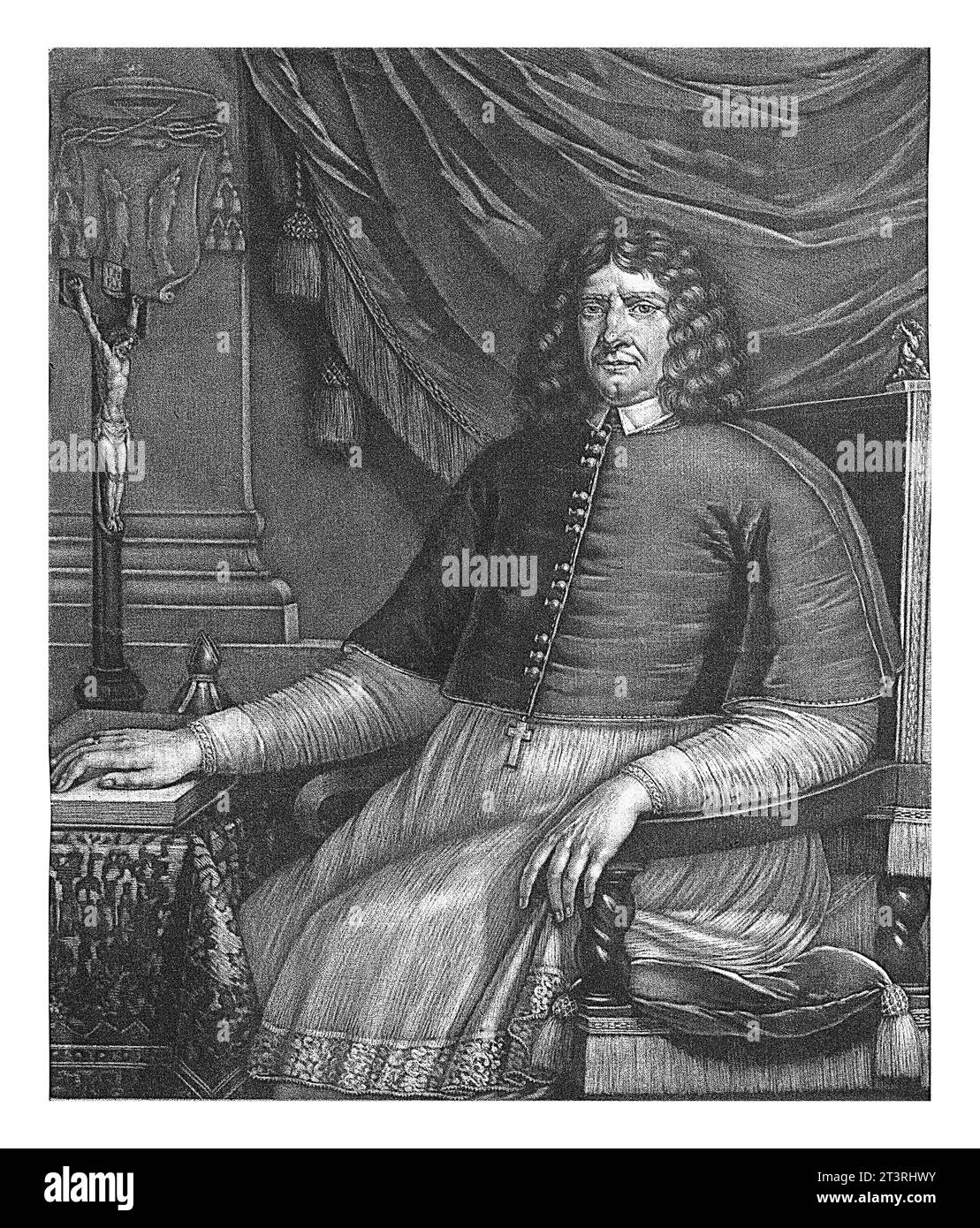 Portrait of Johannes van Neercassel, Pieter Schenk, after Willem van ...