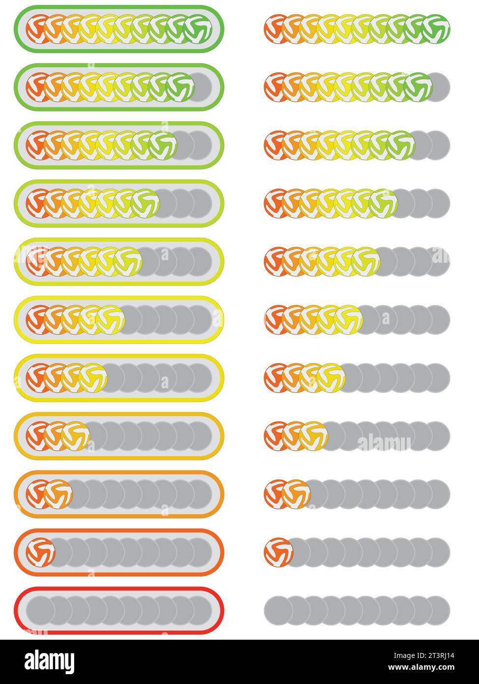 Ten level football player rating system Royalty Free Vector Stock ...