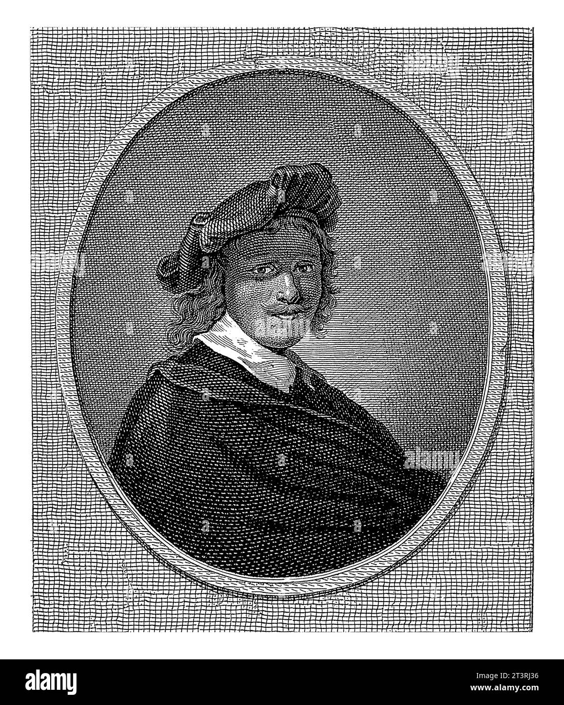 Portrait of Gerard Dou, Philippus Velijn, 1797 - 1836 Portrait of the ...