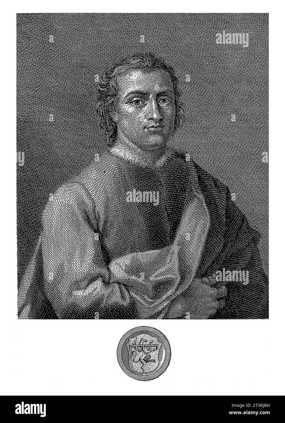 Portrait of writer and historian Filippo Villani, Gaetano Vascellini ...
