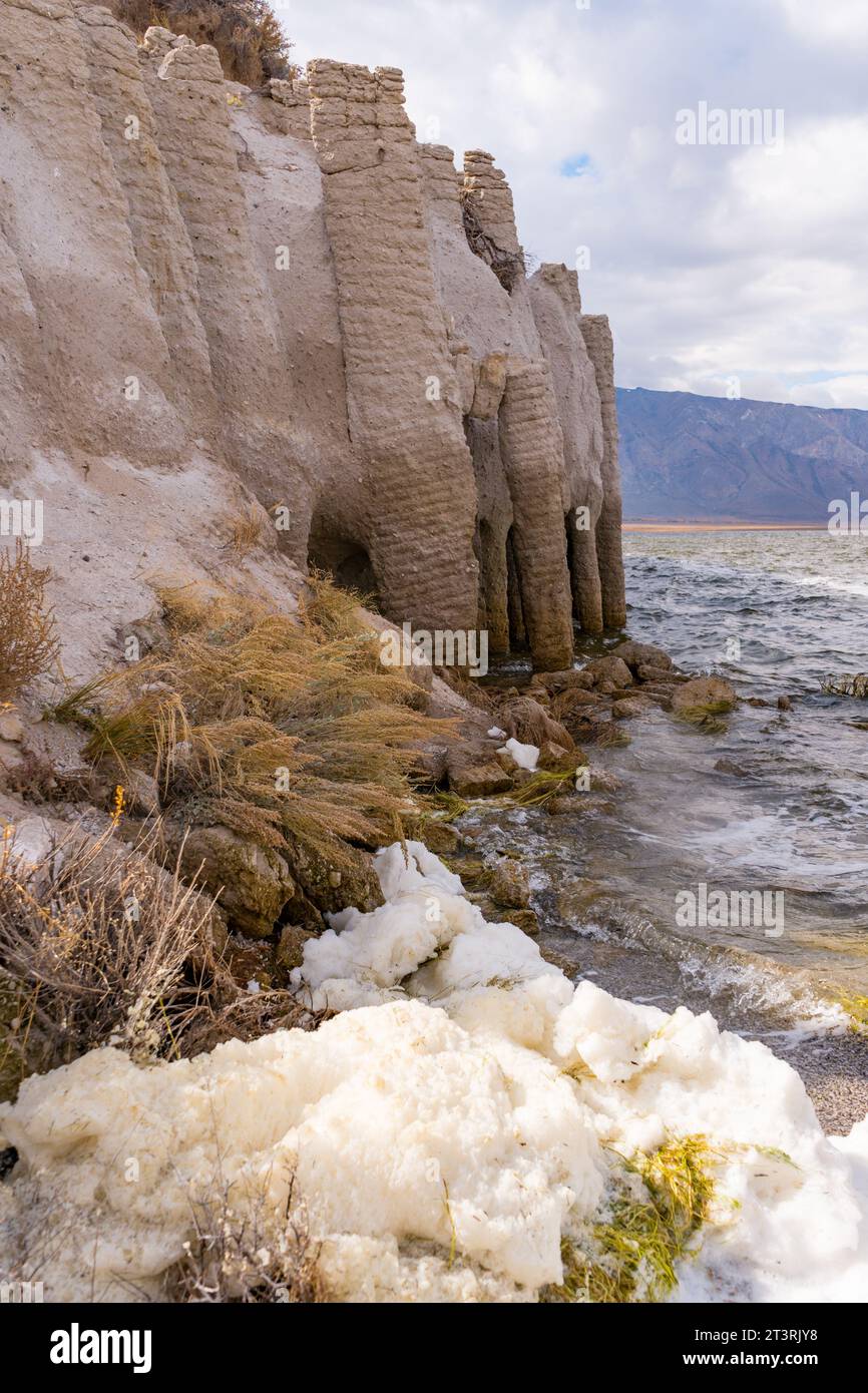 Views of the Crowley Lake and Crowley Lake Columns outside of Bishop ...