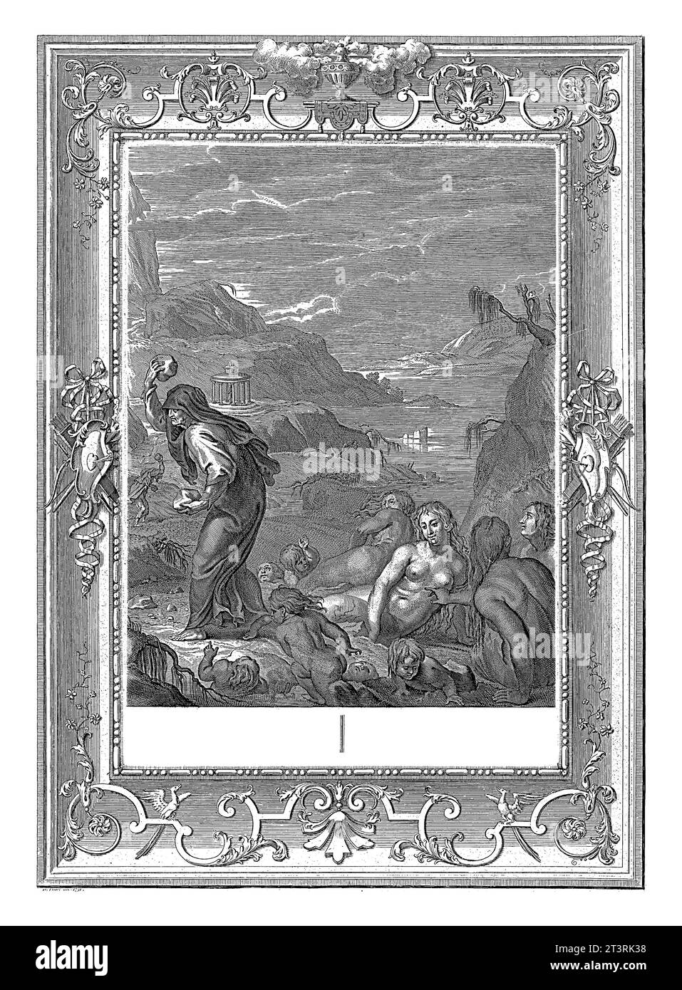 Deucalion and Pyrrha create a new race of men, Bernard Picart, after ...