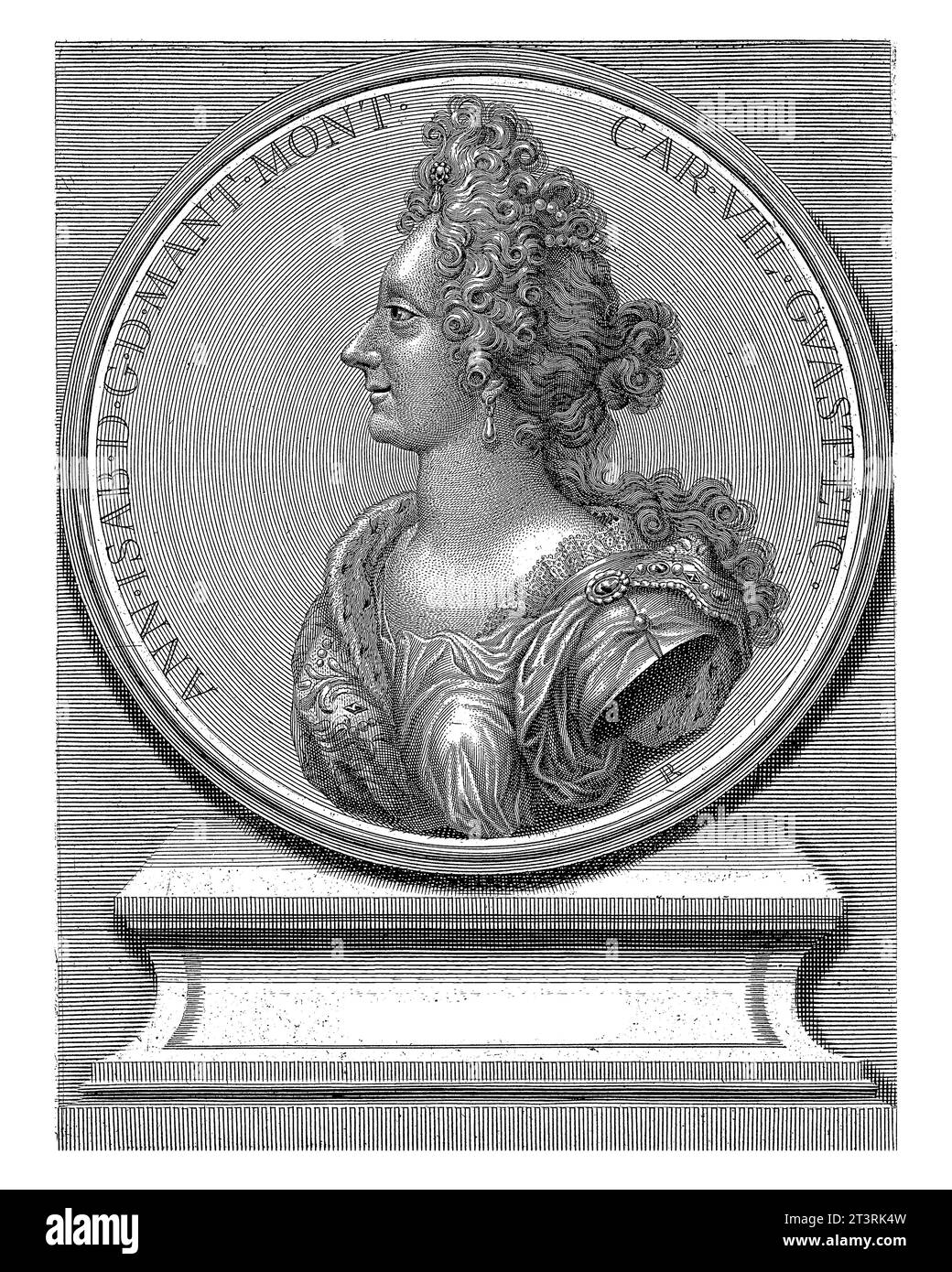 Portrait of Anna Isabella Gonzaga and Profile on a Medal, Simon ...