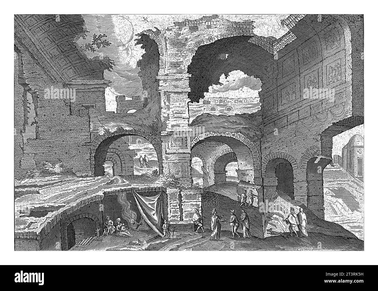 Baths of caracalla drawing hi-res stock photography and images - Alamy