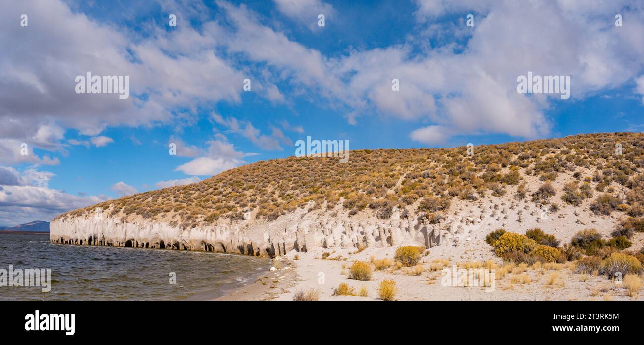 Views of the Crowley Lake and Crowley Lake Columns outside of Bishop ...