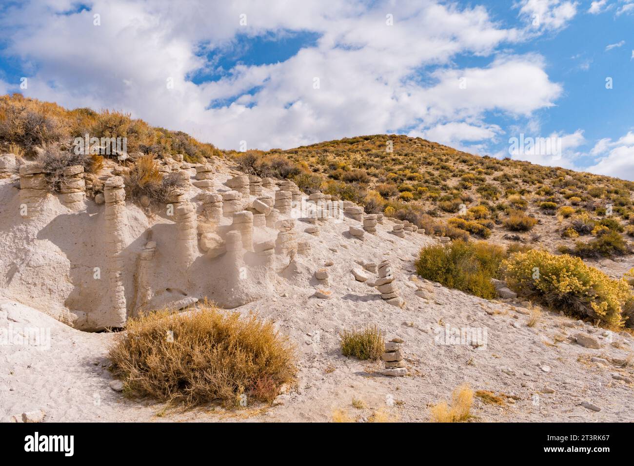 Views of the Crowley Lake and Crowley Lake Columns outside of Bishop ...