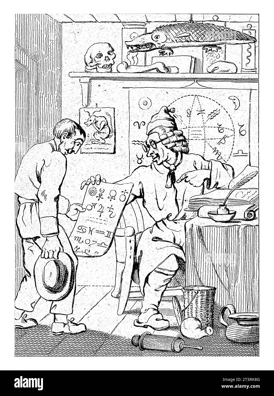 Zodiac man chart hi-res stock photography and images - Alamy