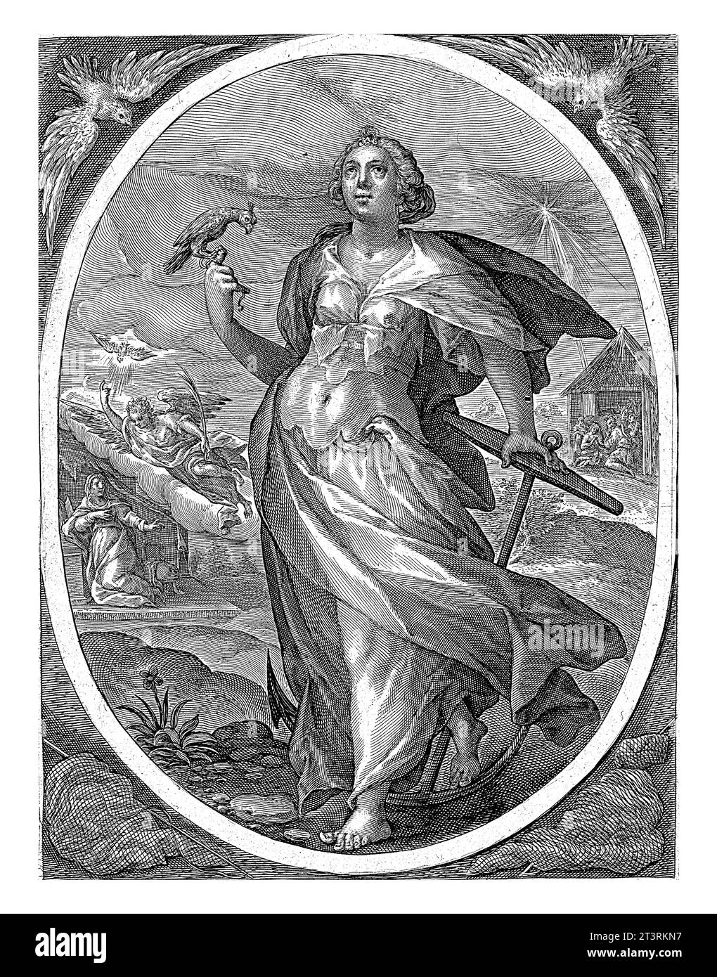 1574 1637 the female personification of hope spes hi-res stock ...