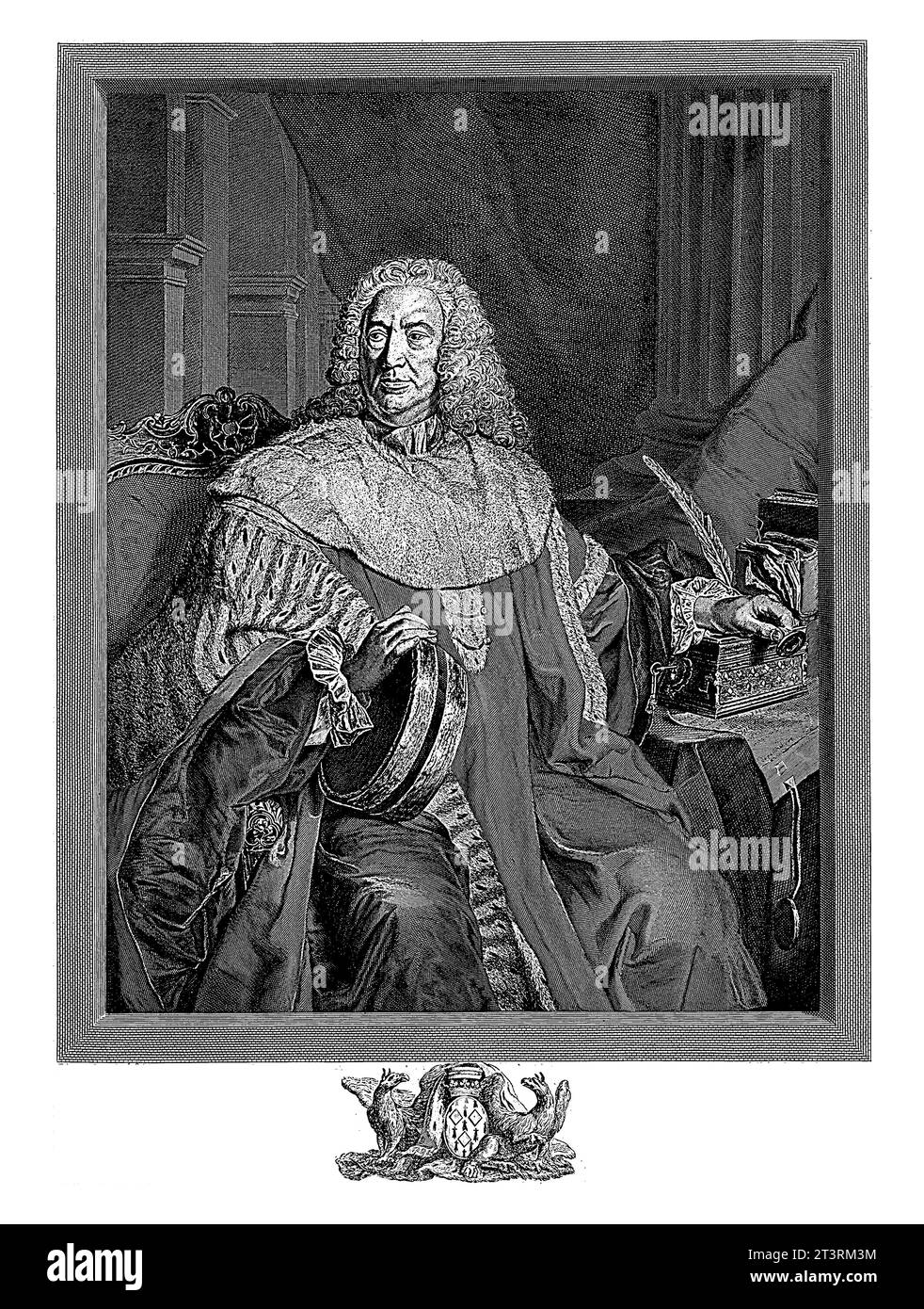 Portrait of Charles-Joseph de Pollinchove, Carlo Domenico Melini, after ...