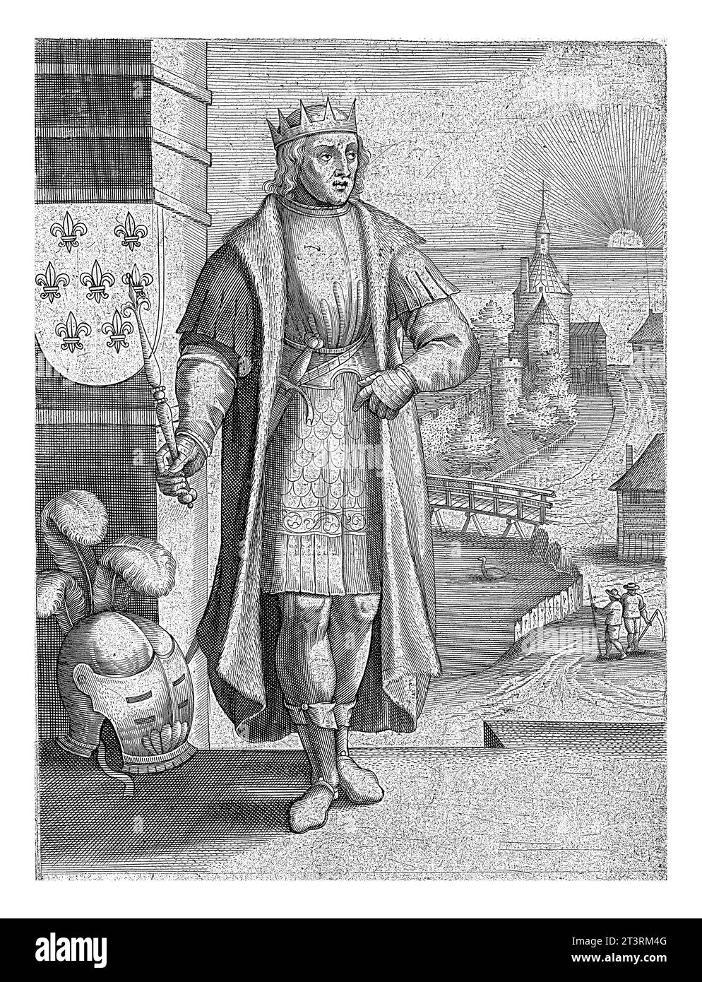 Portrait of Louis the Simple, Philips Galle (rejected attribution ...