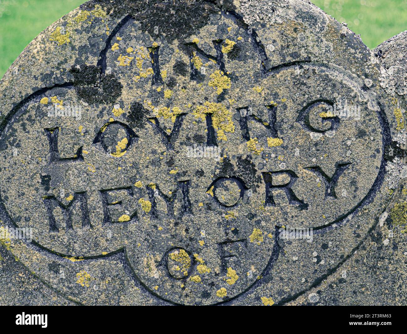 GRAVE HEADSTONE INSCRIPTION Detail of old vintage historic aged ...