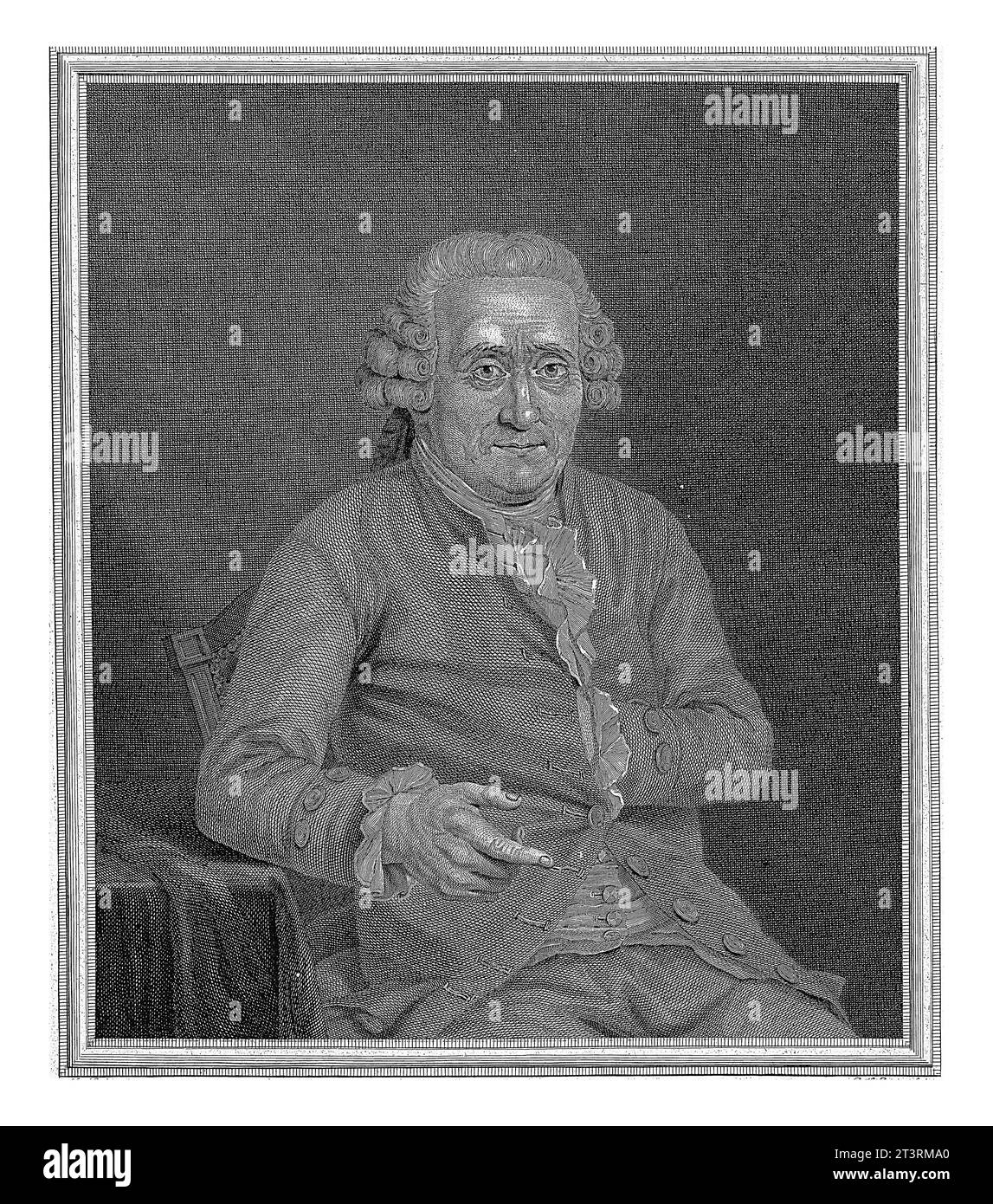 Portrait of Henricus Schultz, Pieter Hendrik Jonxis, after Christiaan ...