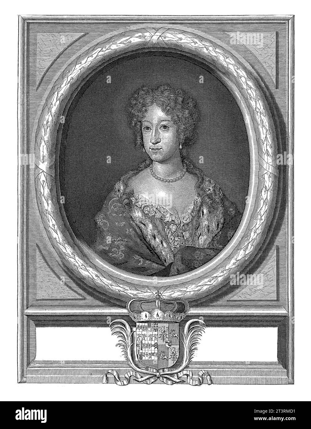 Portrait of Ludwika Karolina Radziwill, Pieter van Gunst, 1688 - 1711 ...