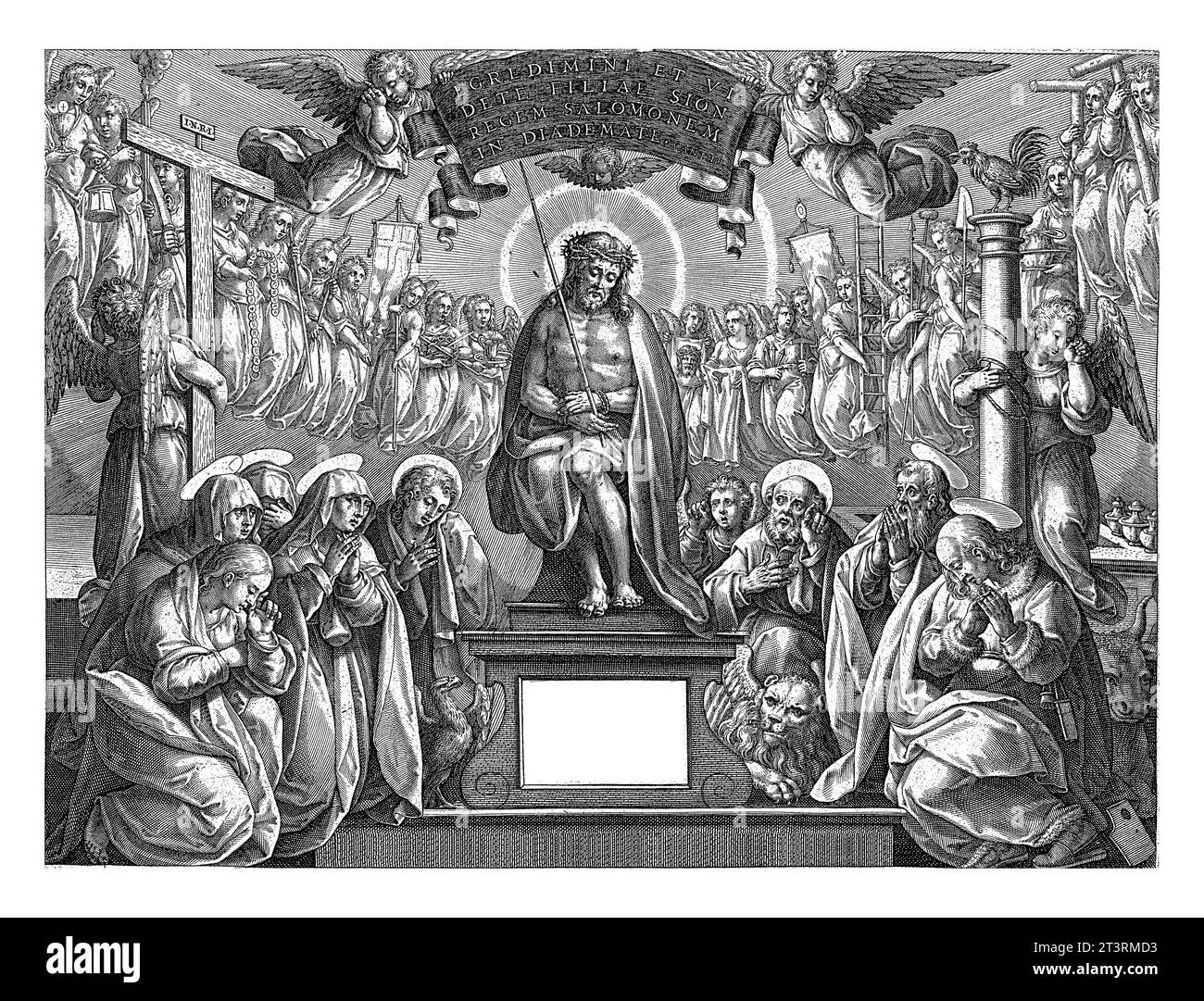 Christ tied to the column Cut Out Stock Images & Pictures - Alamy