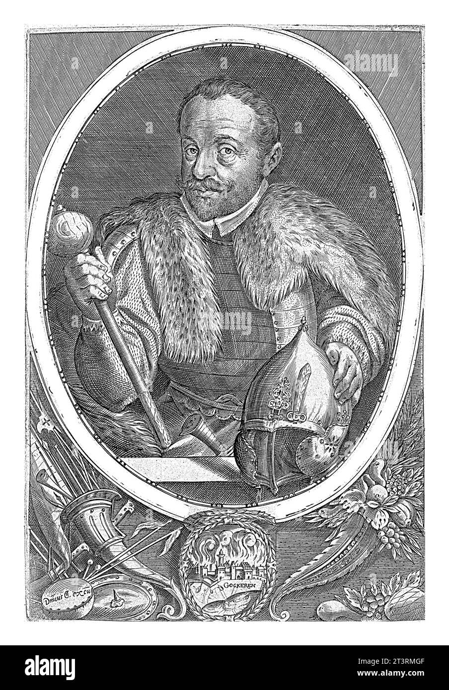 Portrait of Nikolaus Palffy baron of Erdad, Dominicus Custos, 1579 ...