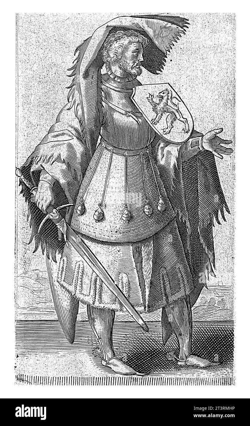 Portrait of Dirk VI, Count of Holland, Adriaen Matham, 1620 Portrait of ...